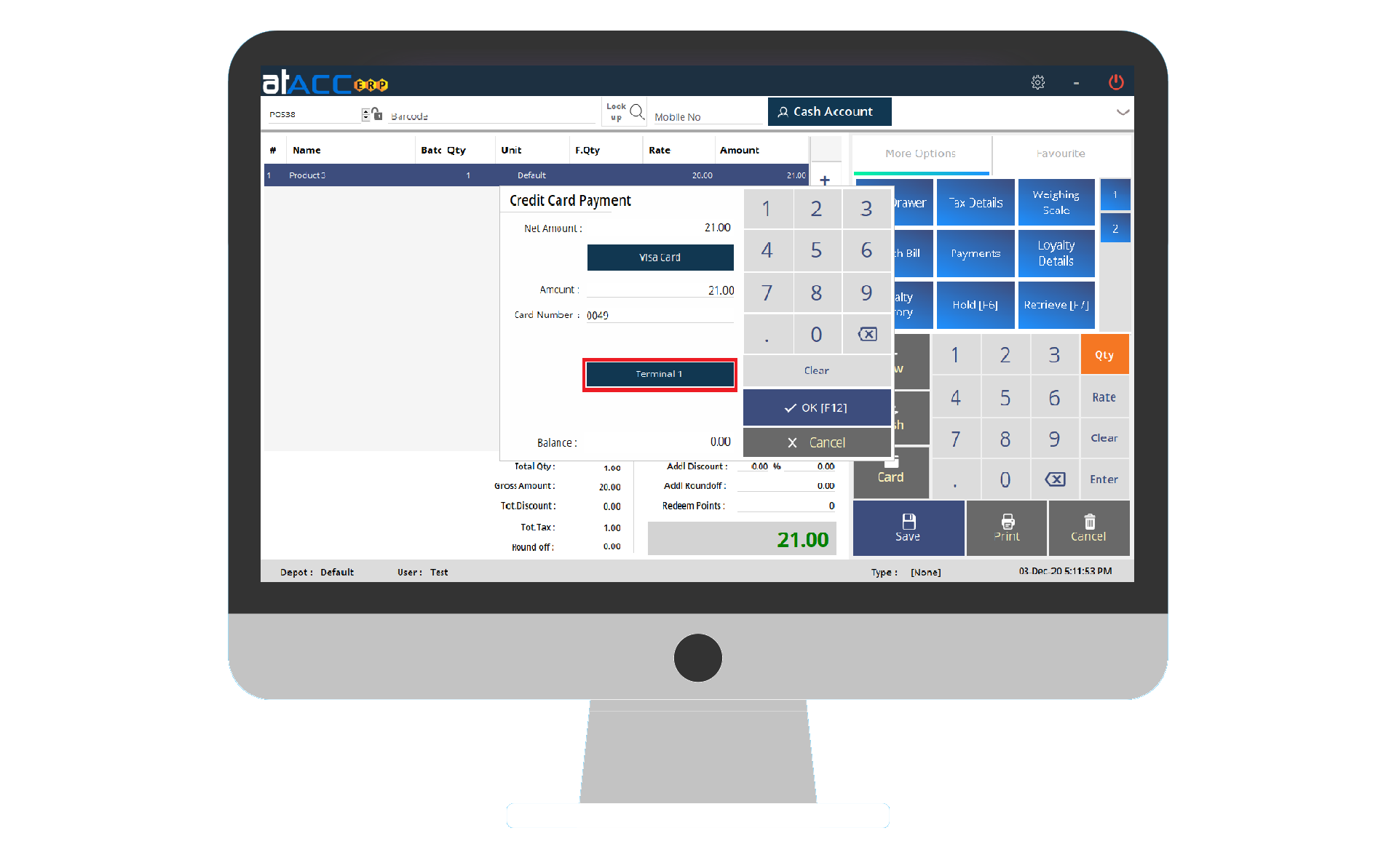 Paytm EDC in atACC ERP